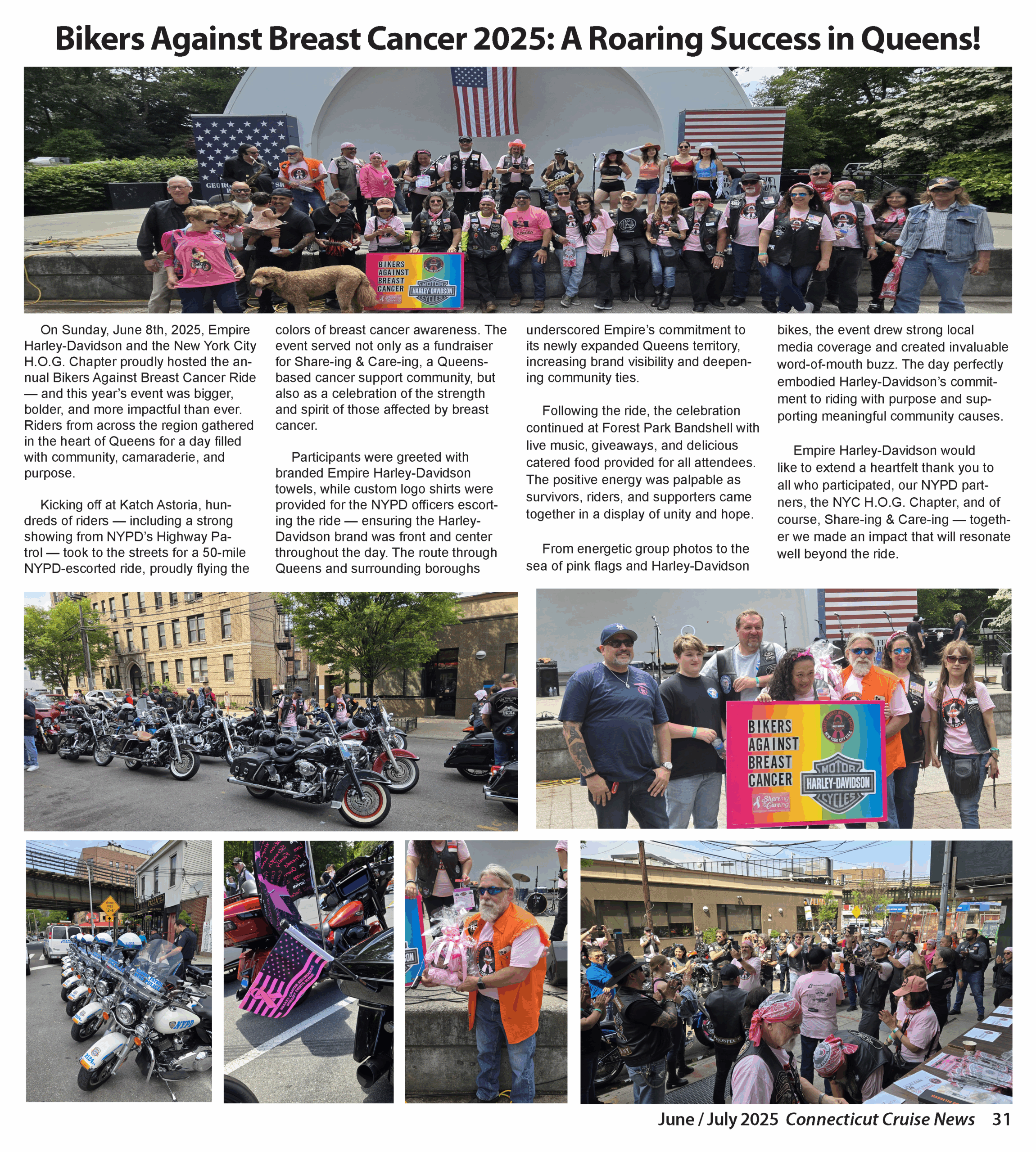 Bikers Against Breast Cancer 2025 Featured in Connecticut Cruise News ...